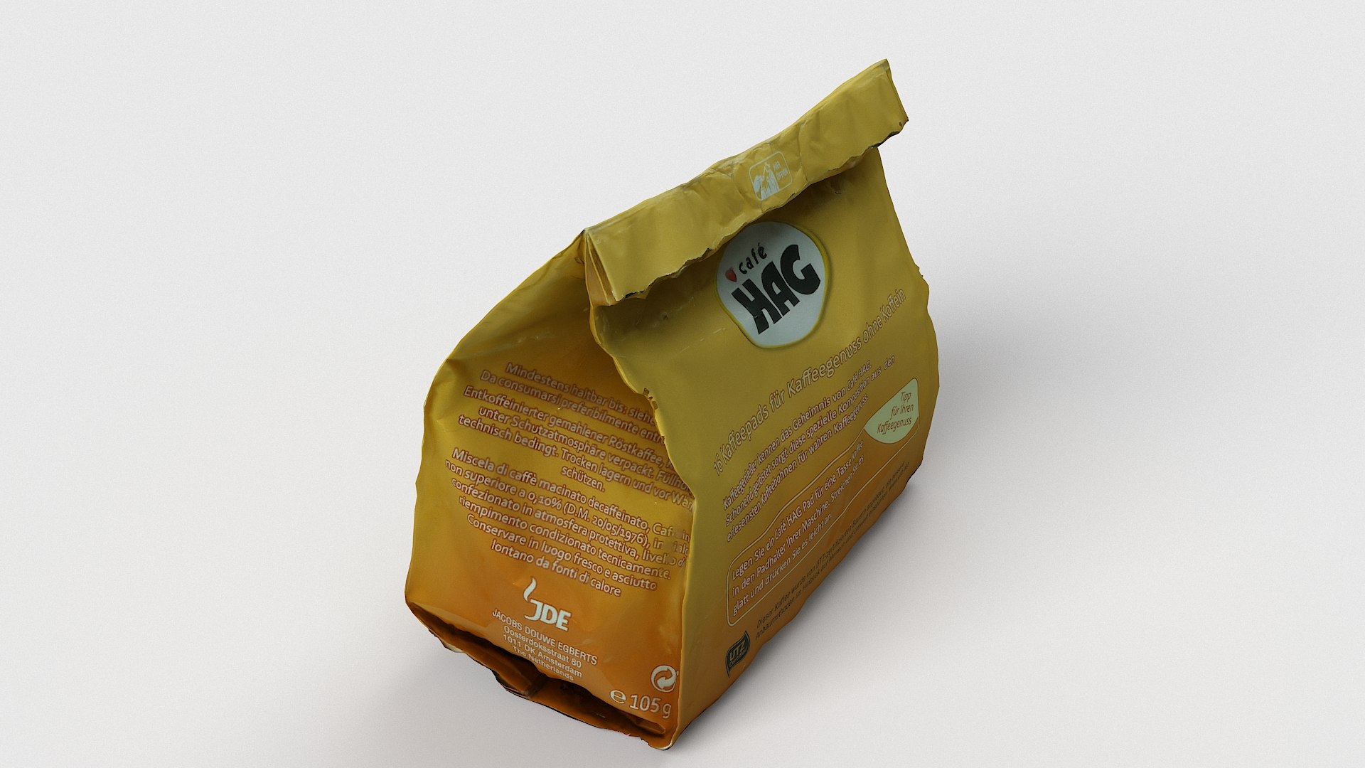 Coffee package 3D model - TurboSquid 1612723