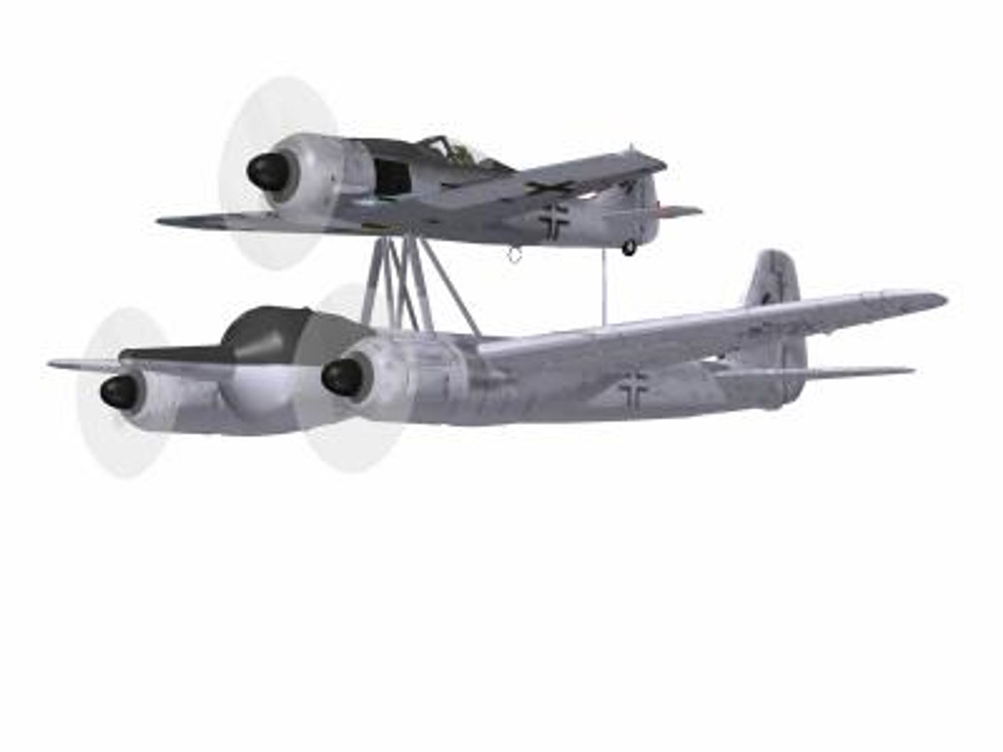 War Mistel Combination 3d Max