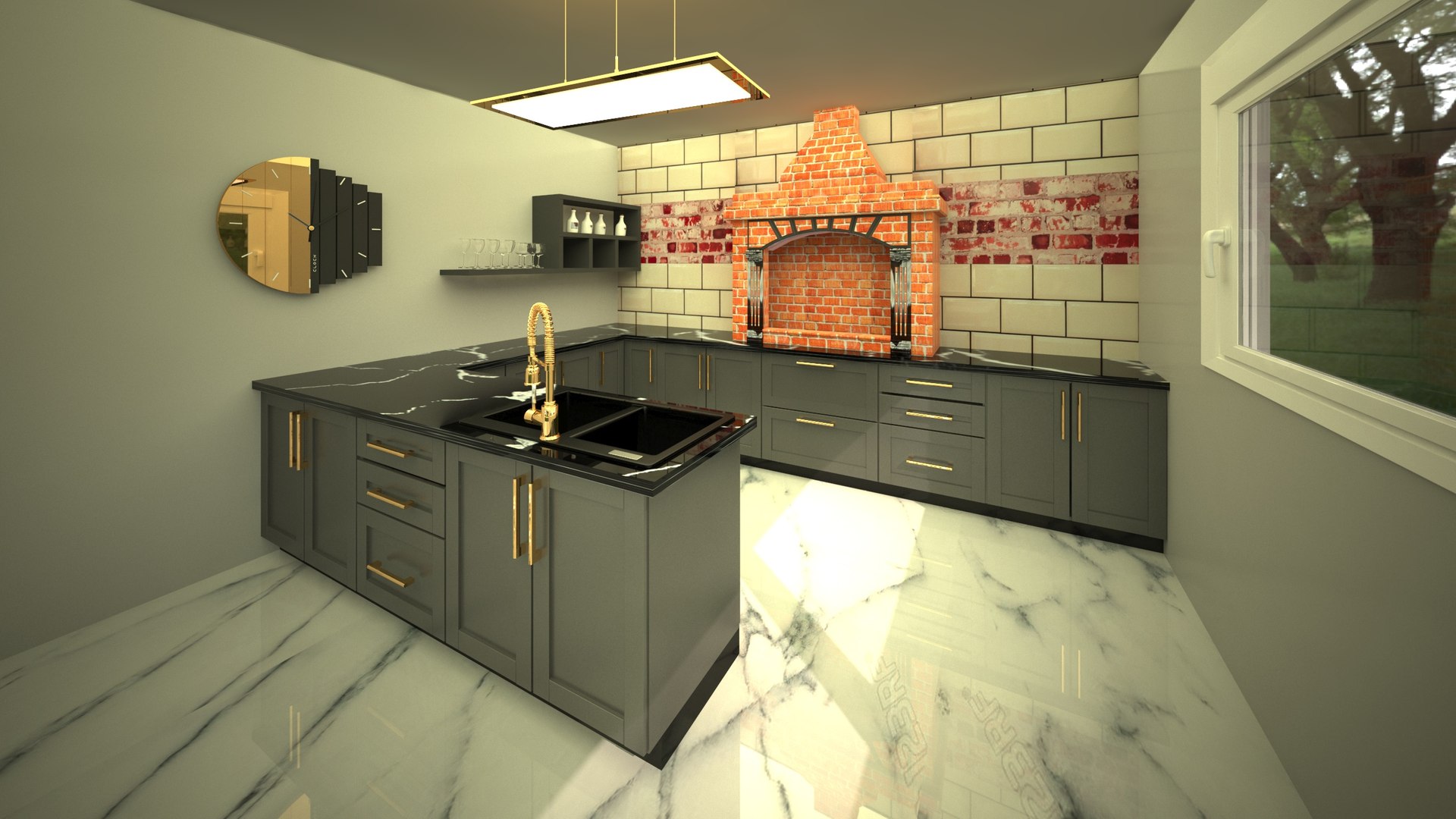 3D model kitchen salon - TurboSquid 1999673