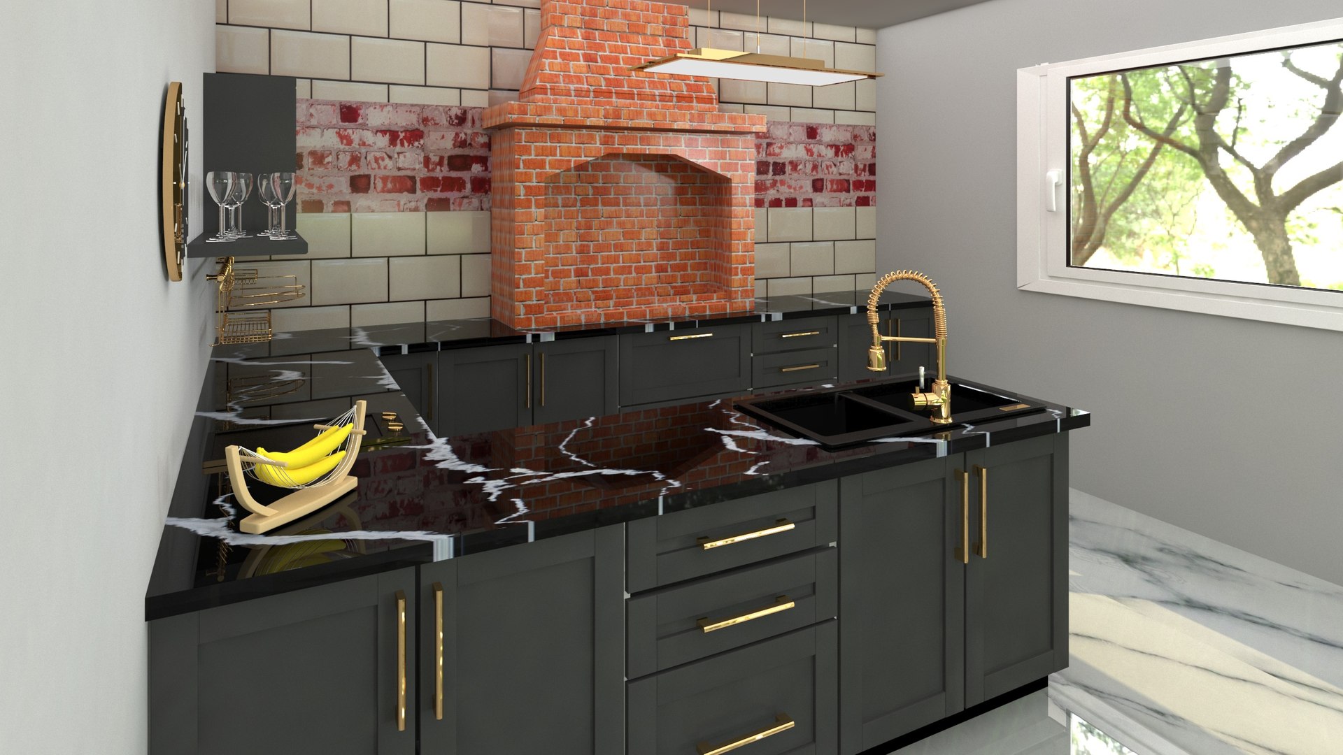 3D model kitchen salon - TurboSquid 1999673