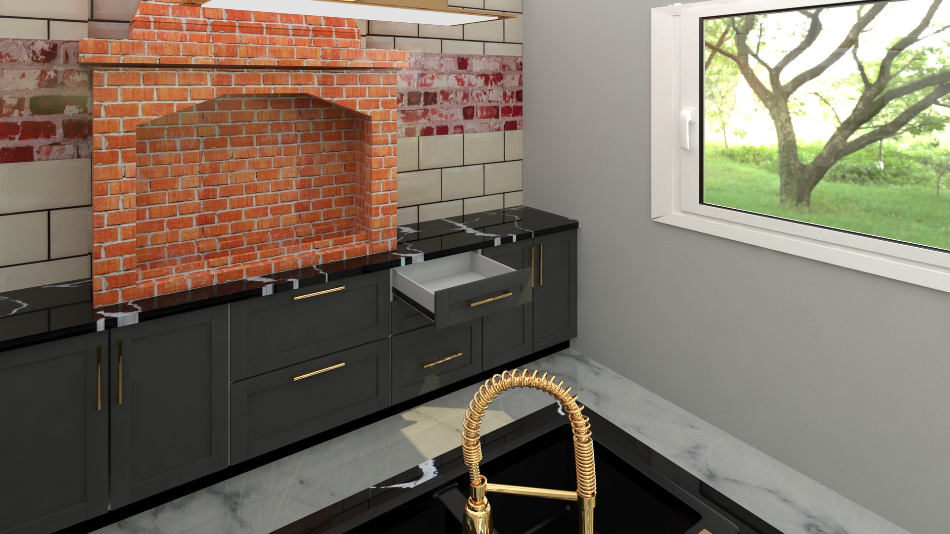 3D model kitchen salon - TurboSquid 1999673