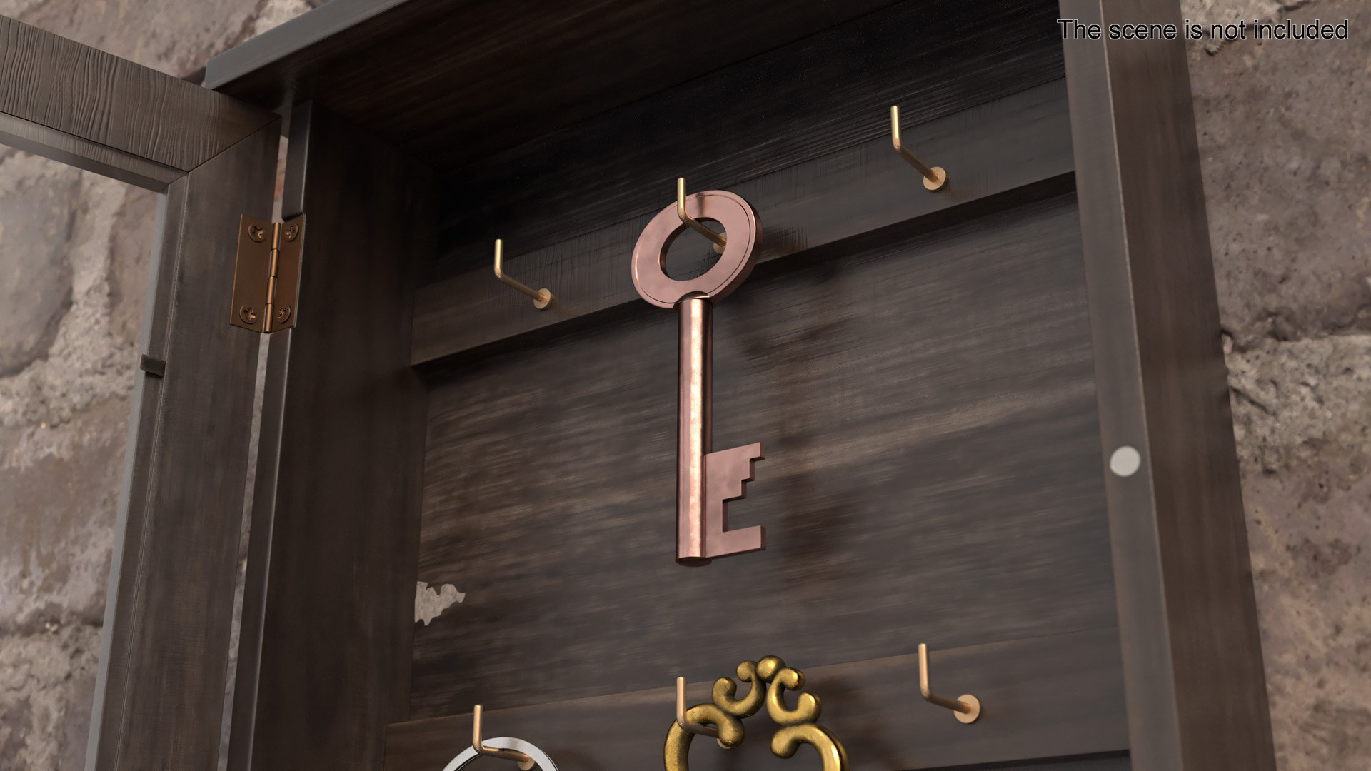 3D Bronze Key - TurboSquid 2222175