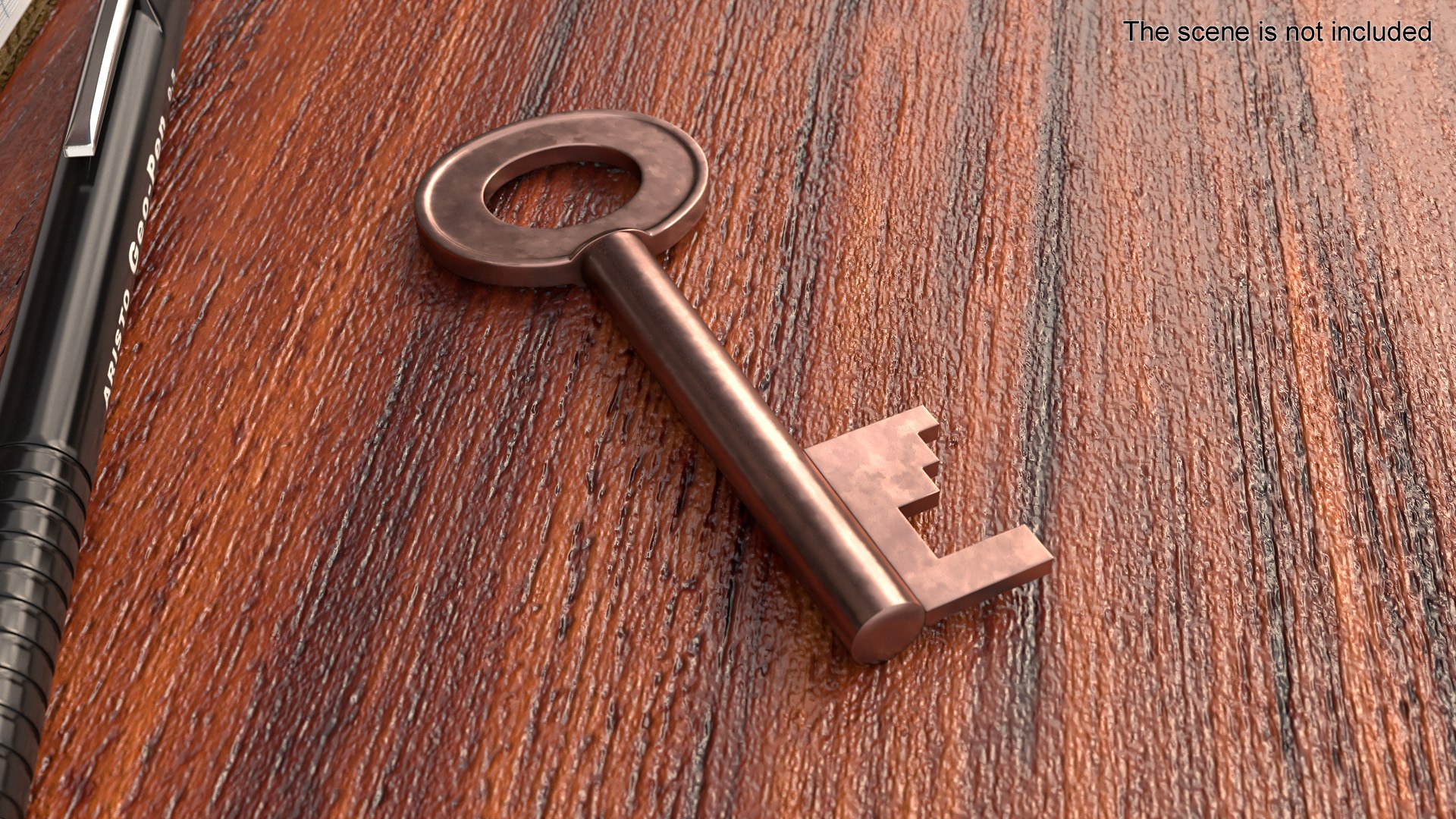3D Bronze Key - TurboSquid 2222175