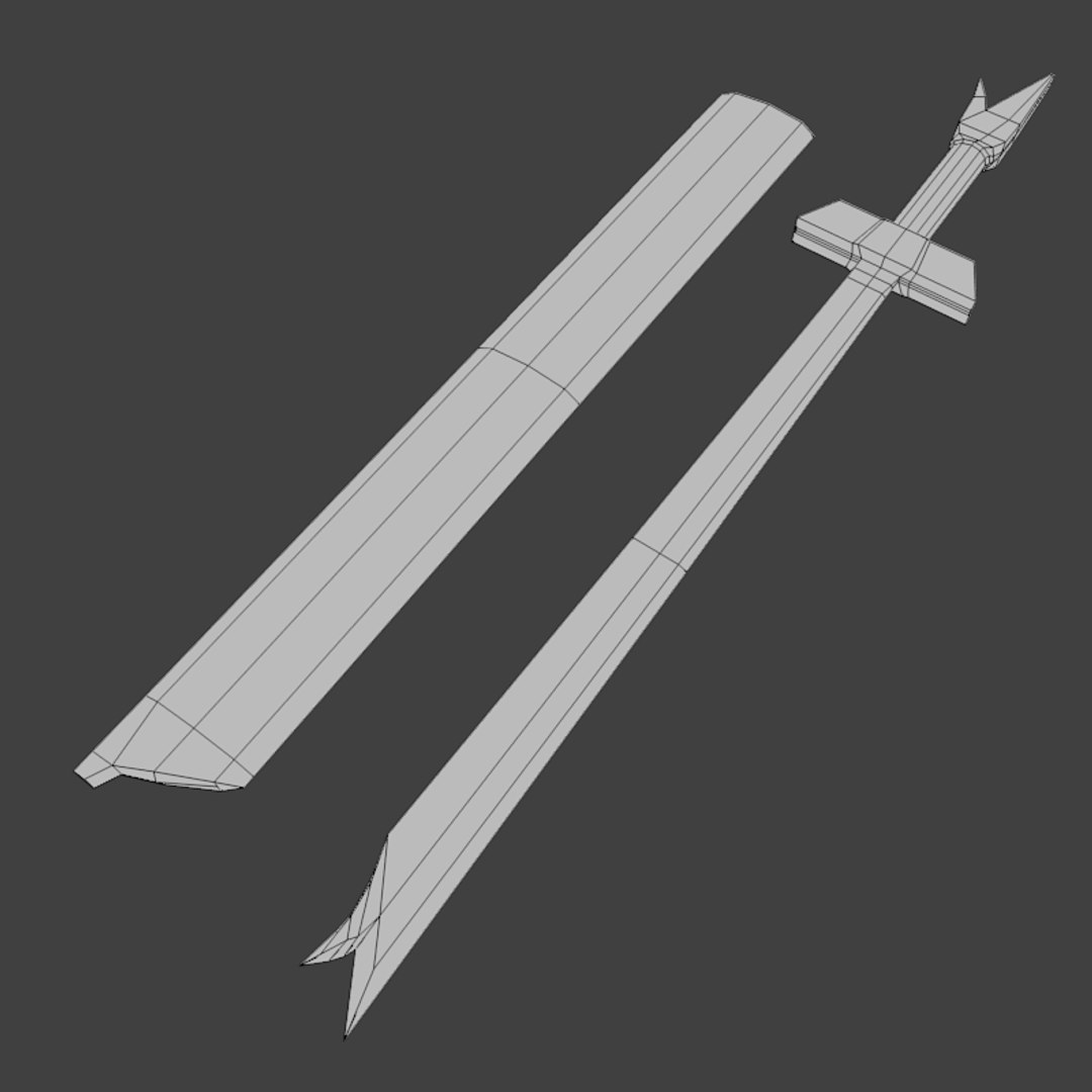 3d Hilt Swords Warriors