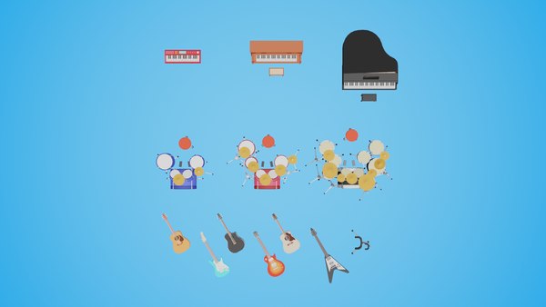 Instrument Music Pack 3D model - TurboSquid 1918560