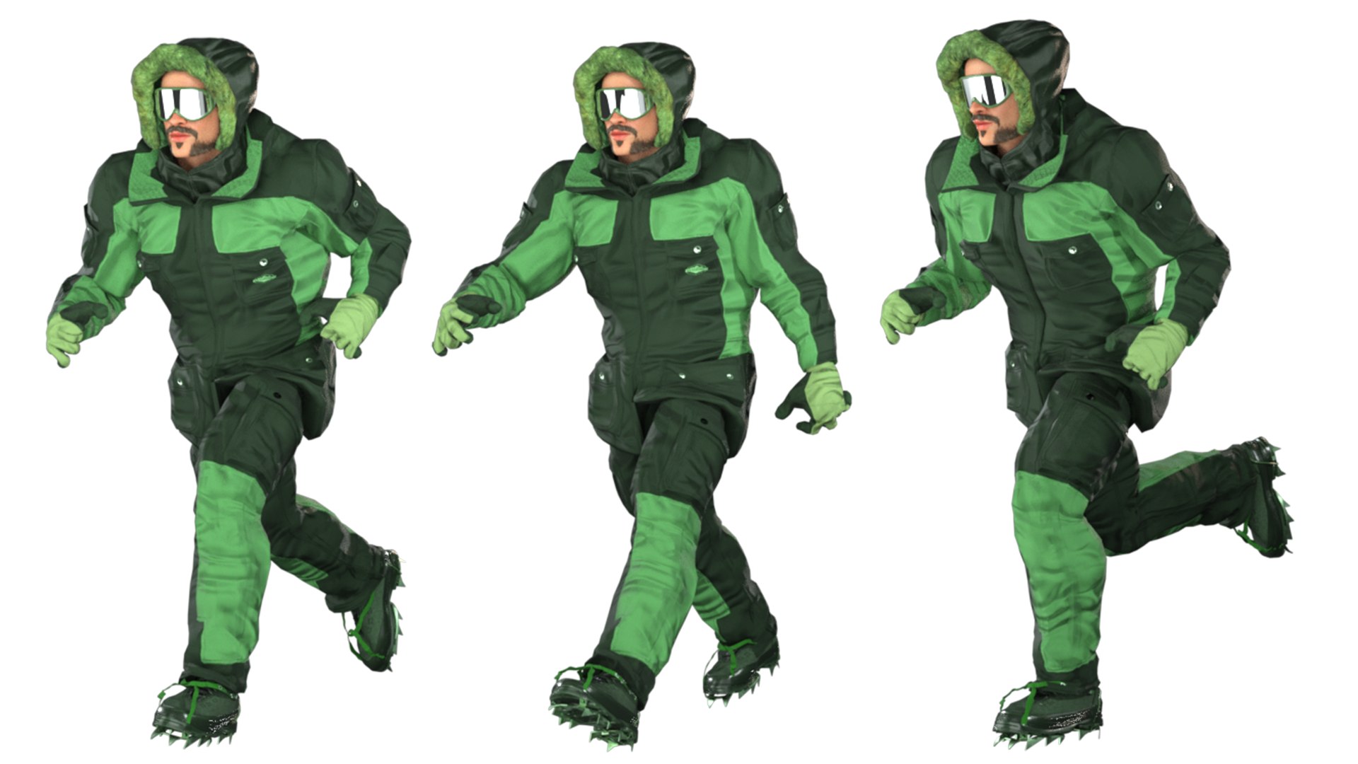 3D Realistic Rigged Ice Climbing Man Character 3D Model model ...