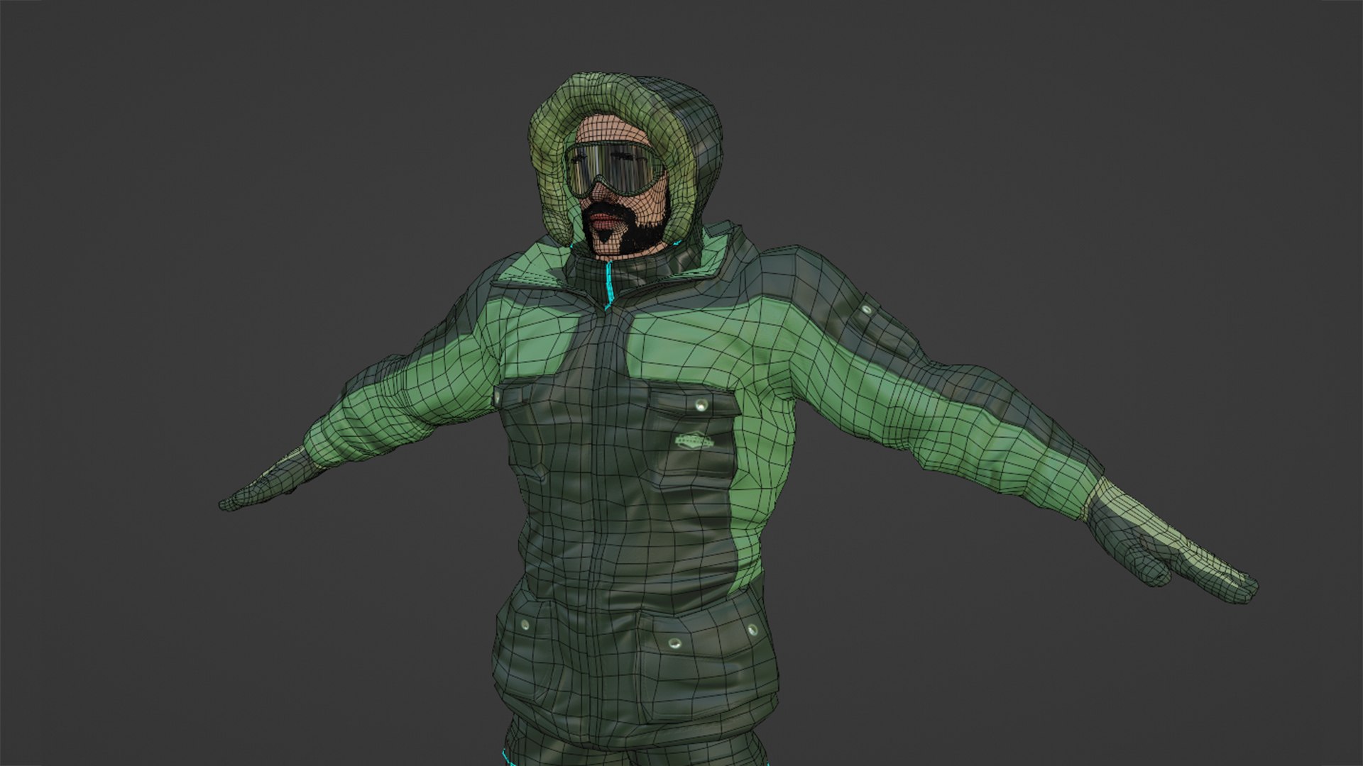 3D Realistic Rigged Ice Climbing Man Character 3D Model Model ...