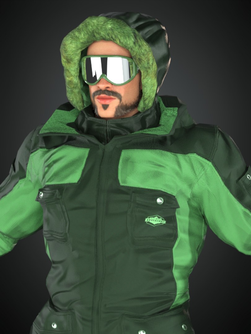 3D Realistic Rigged Ice Climbing Man Character 3D Model Model ...