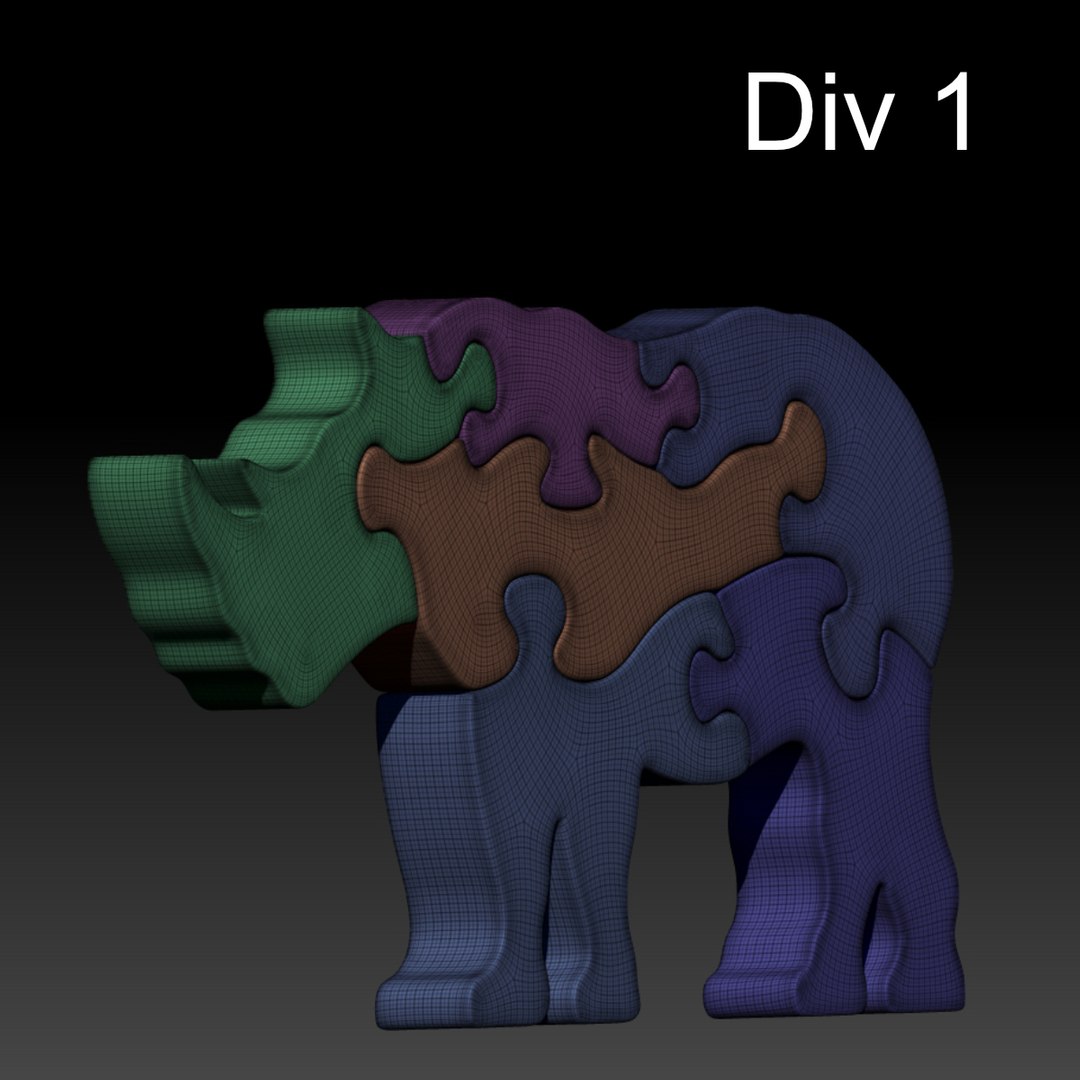 Jigsaw Puzzle 3D Model - TurboSquid 1551236