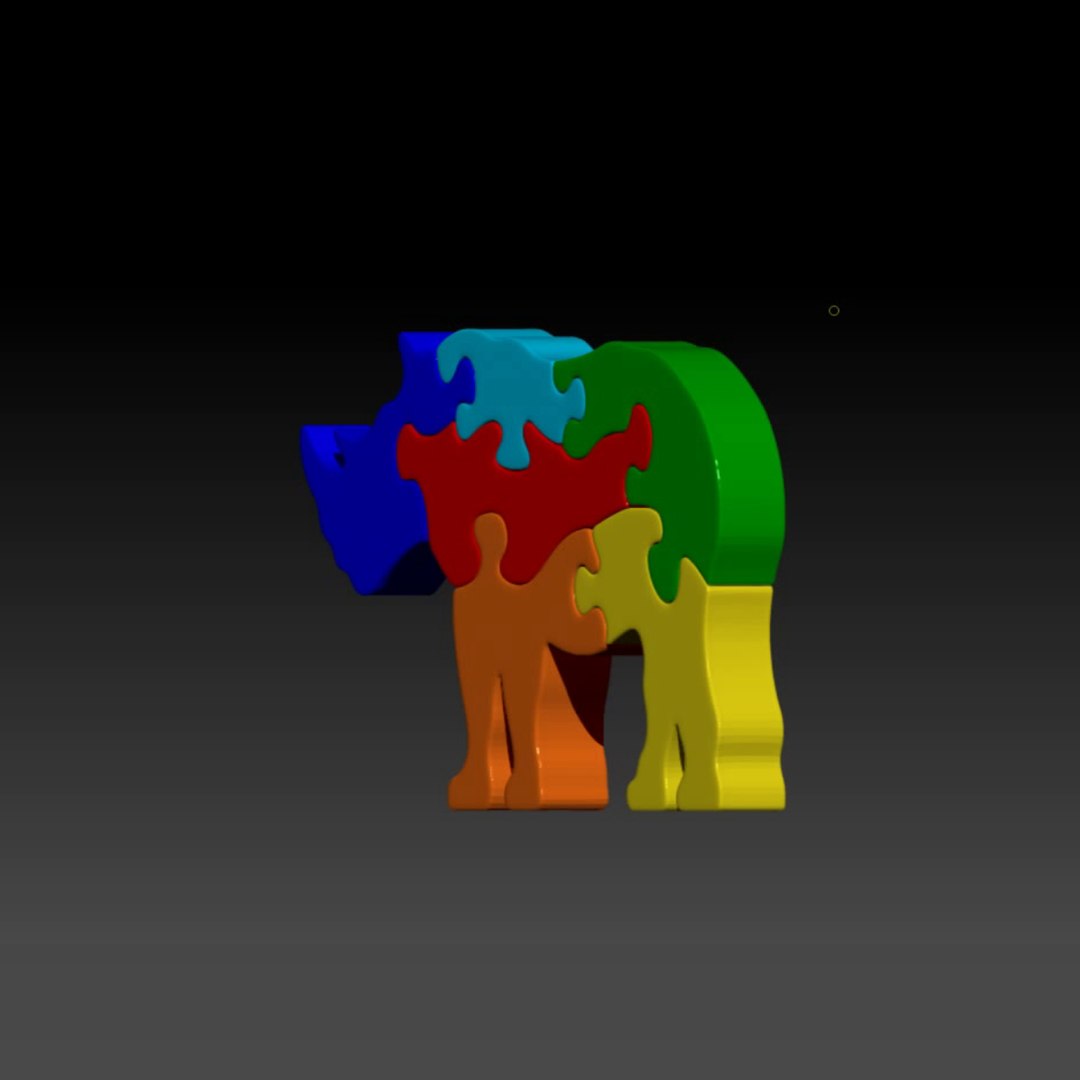 Jigsaw Puzzle 3D Model - TurboSquid 1551236