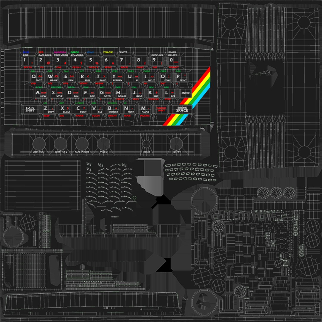 Sinclair ZX Spectrum 3D Model - TurboSquid 1748300