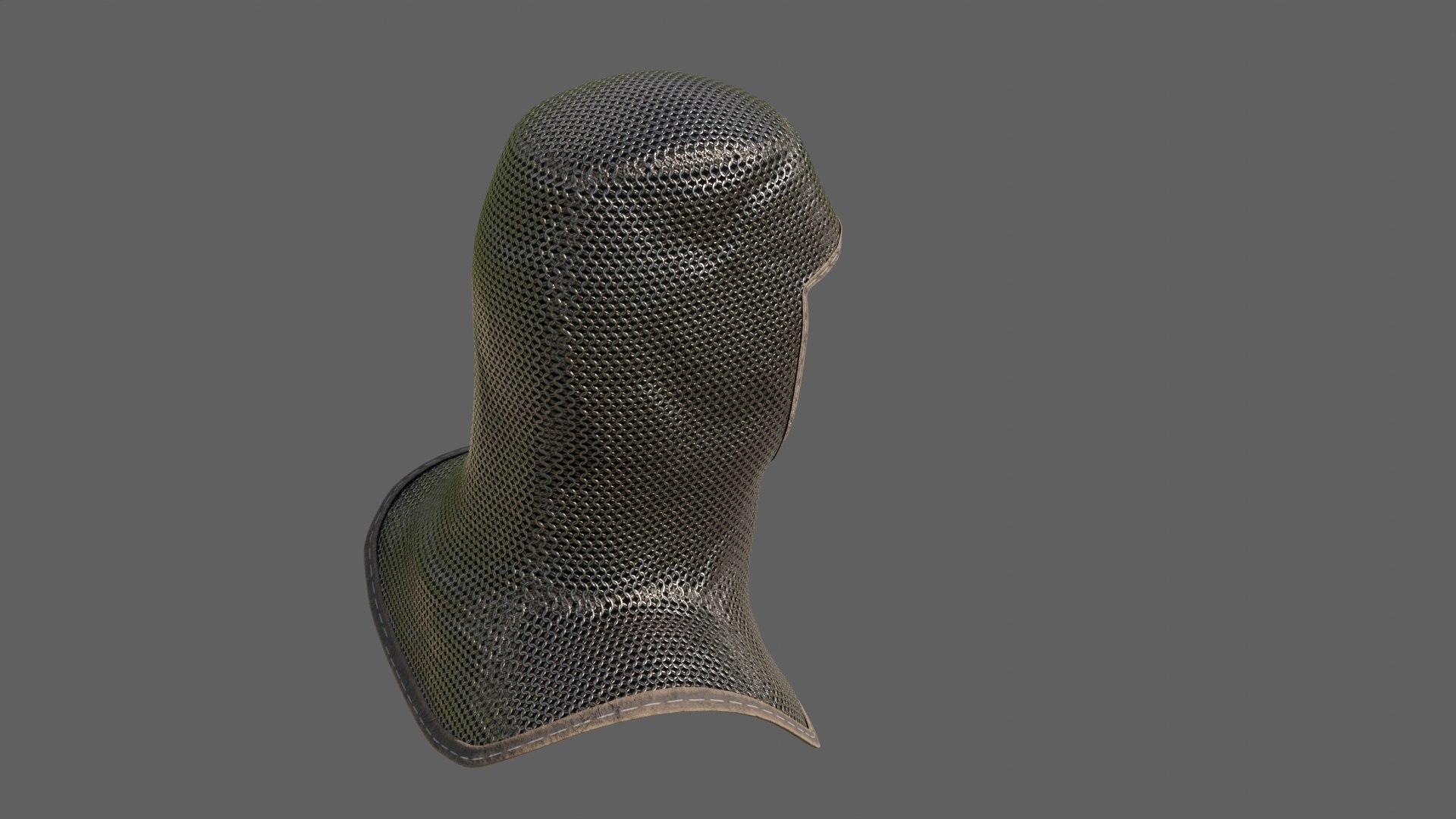 Chainmail Medieval Helmet 3D Model - TurboSquid 2141367