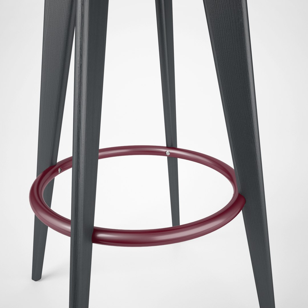 3d vitra tabouret haut bar stool model
