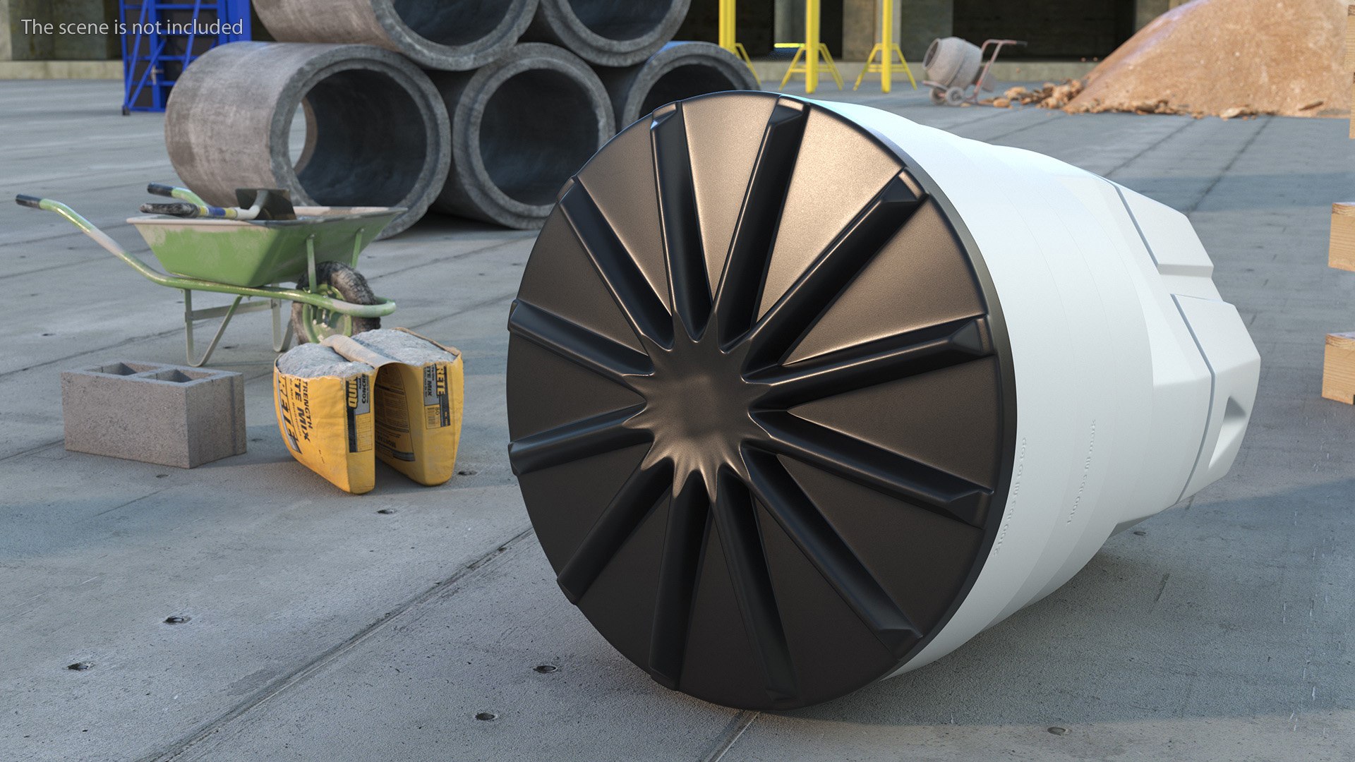 3D Opened White Sand Barrel - TurboSquid 2220835