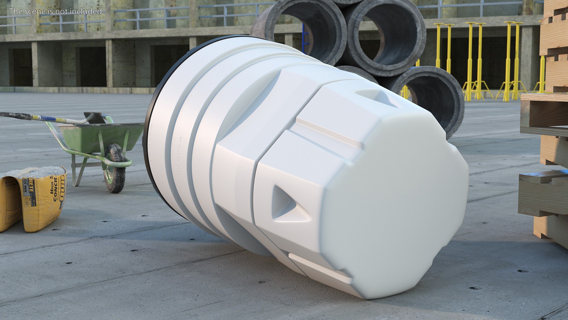 3D Opened White Sand Barrel - TurboSquid 2220835