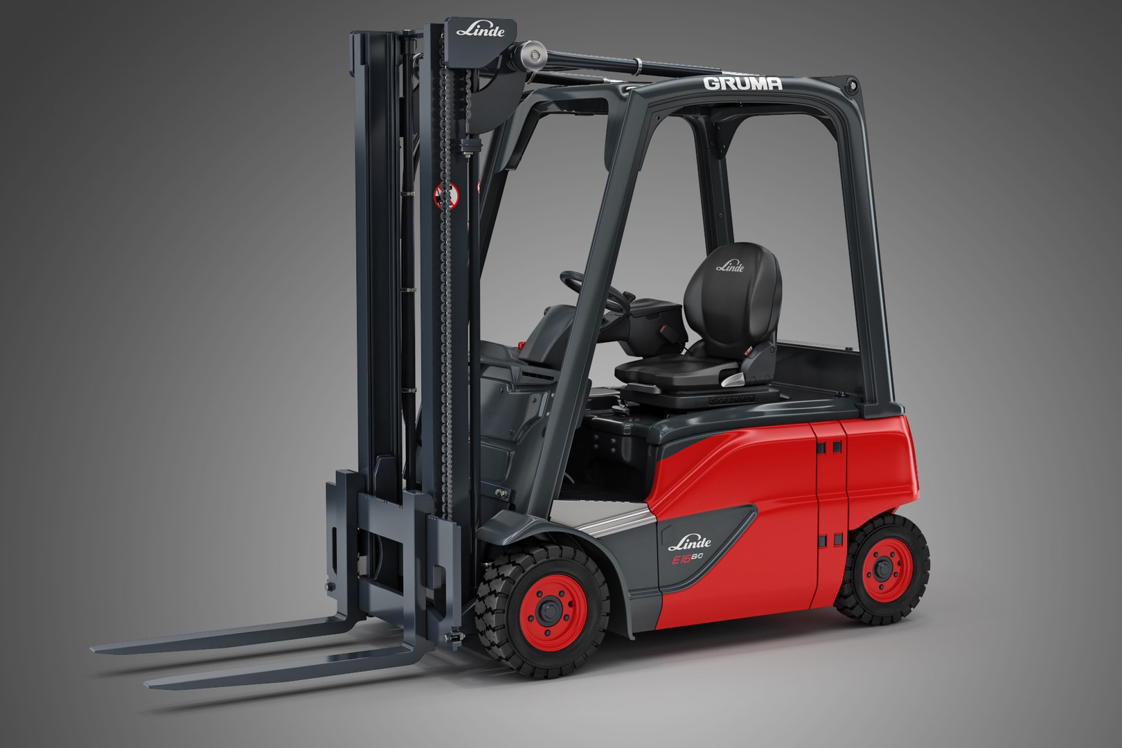 Electric forklift linde e16 3D model - TurboSquid 1470719