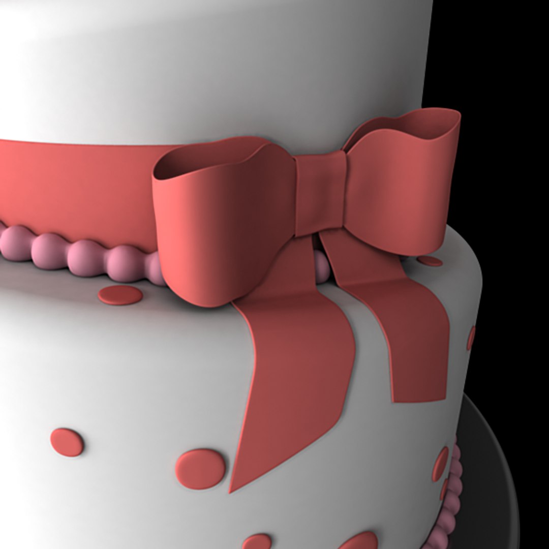 3d Model Stylized Wedding Cake