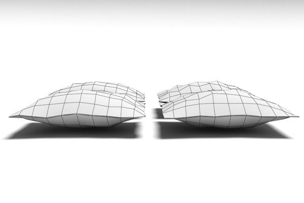 free crisp packets 3d model