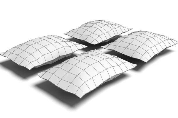 free crisp packets 3d model