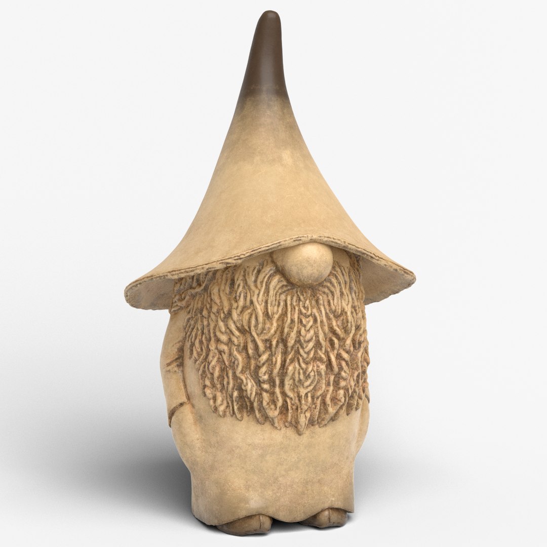 Gnome sculpture ceramic model - TurboSquid 1668960