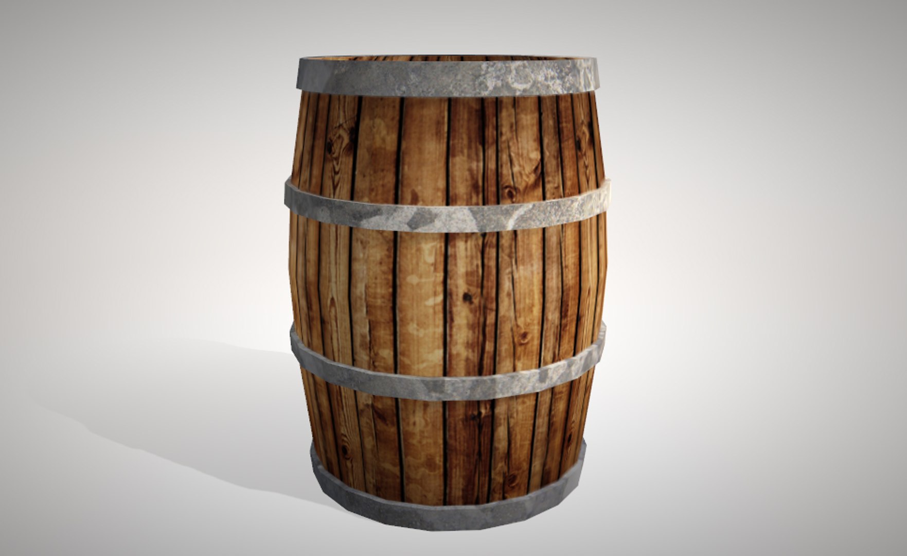3D wooden barrel model - TurboSquid 1291632
