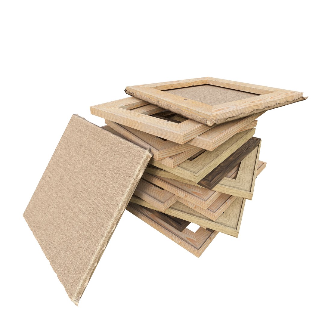 3D Canvas Stretcher Kit - TurboSquid 2457670