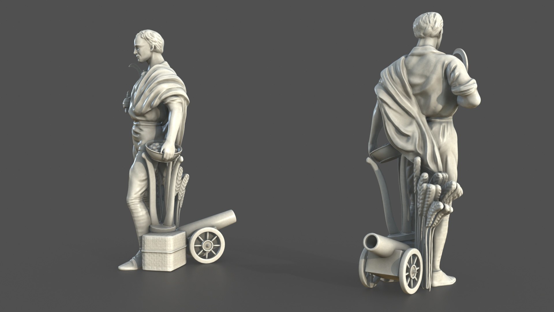 3D Model Proletarian Worker Statue - TurboSquid 2412873