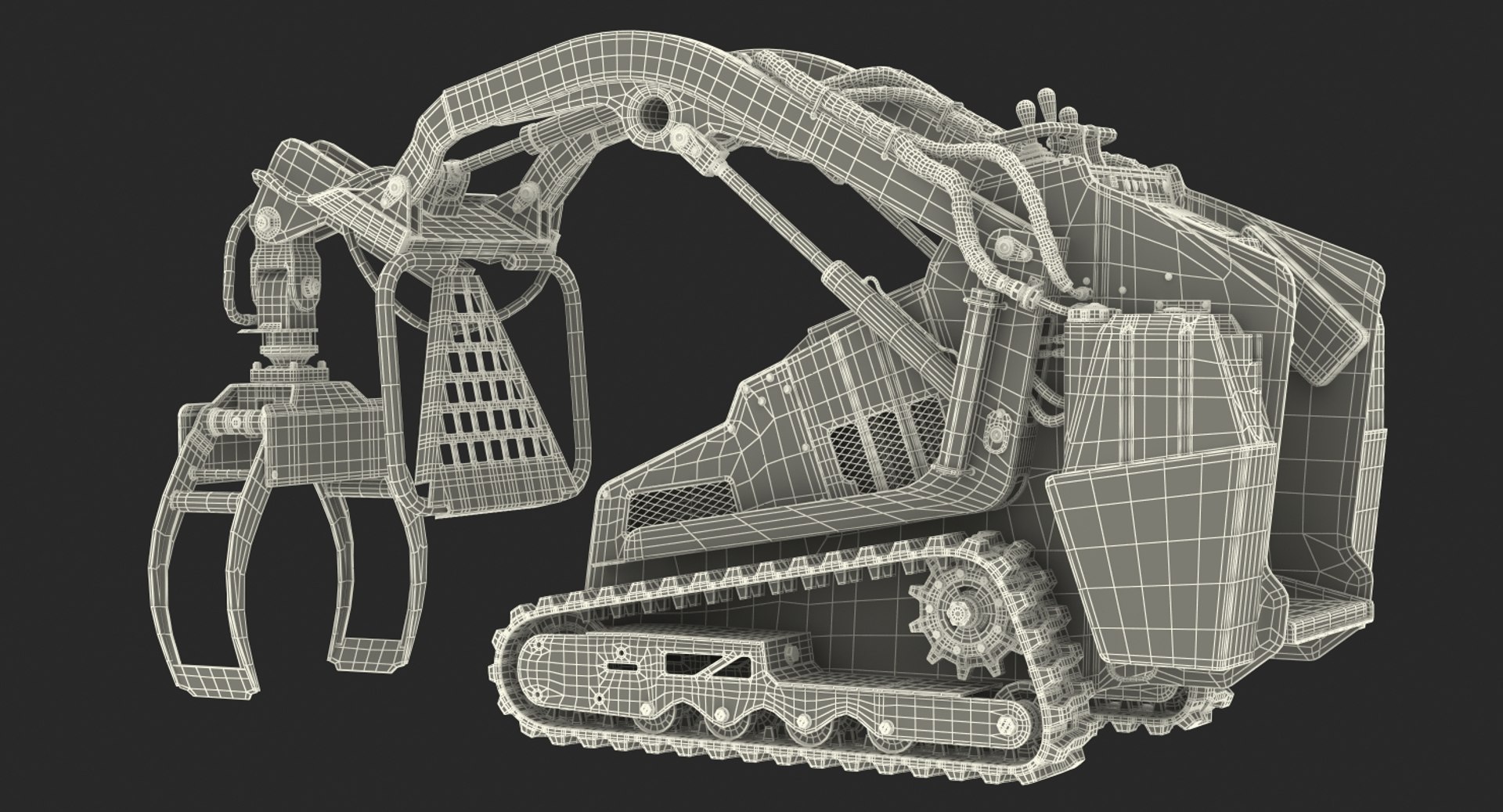 3D model mini skid steer grapple - TurboSquid 1382114