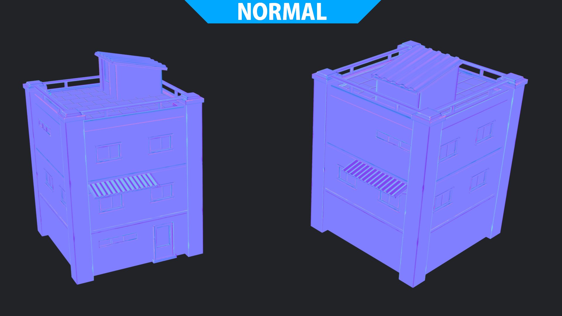 3D House Color H Model - TurboSquid 1451200