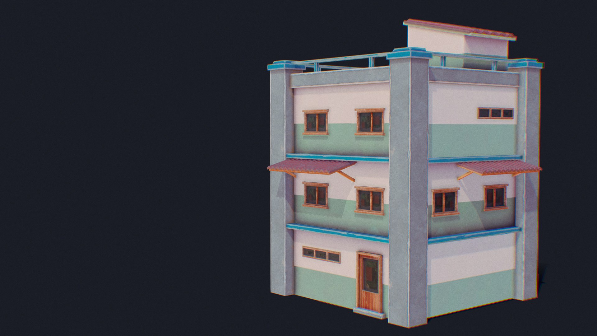 3D House Color H Model - TurboSquid 1451200