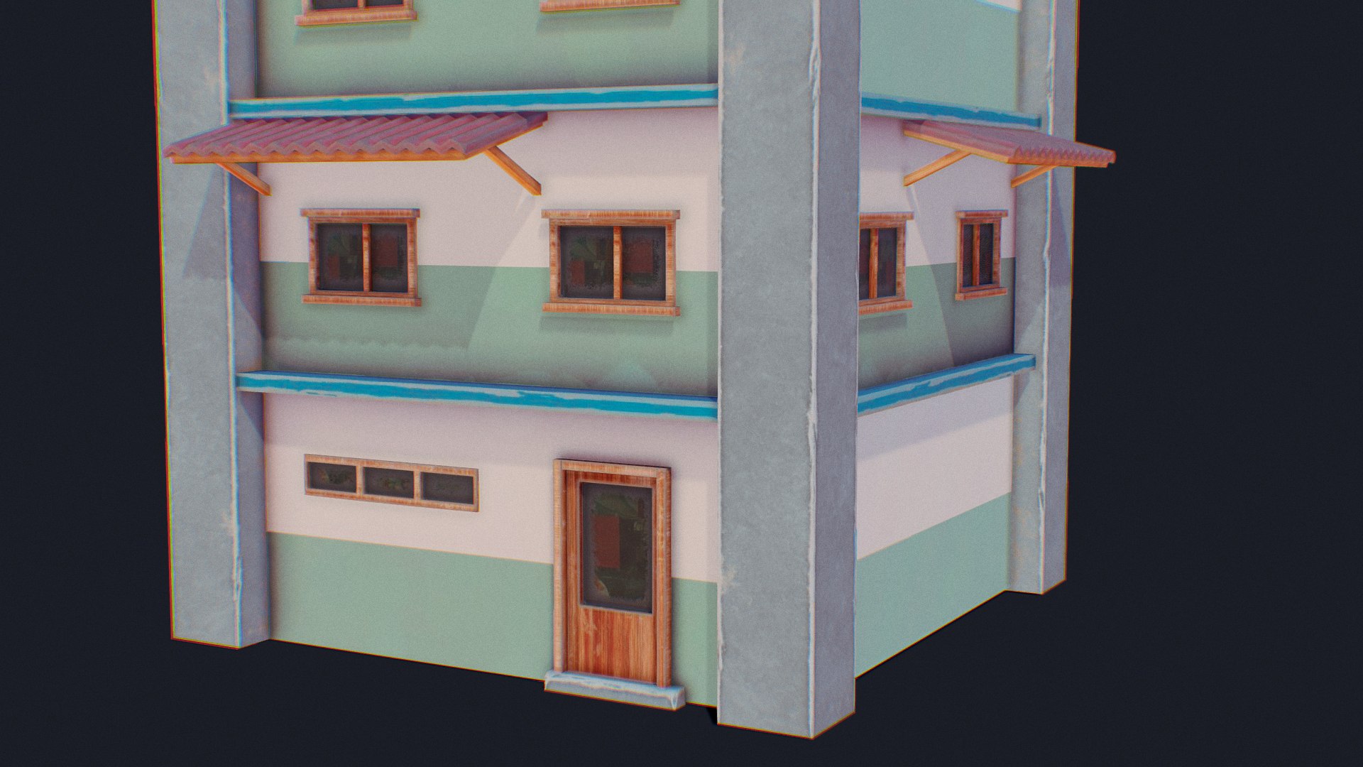 3D House Color H Model - TurboSquid 1451200