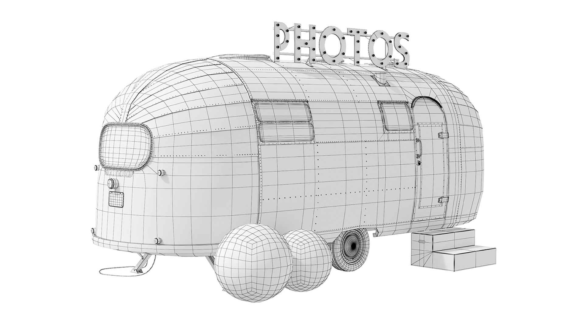 3D Retro photo studio Airstreamstudio - TurboSquid 1936901
