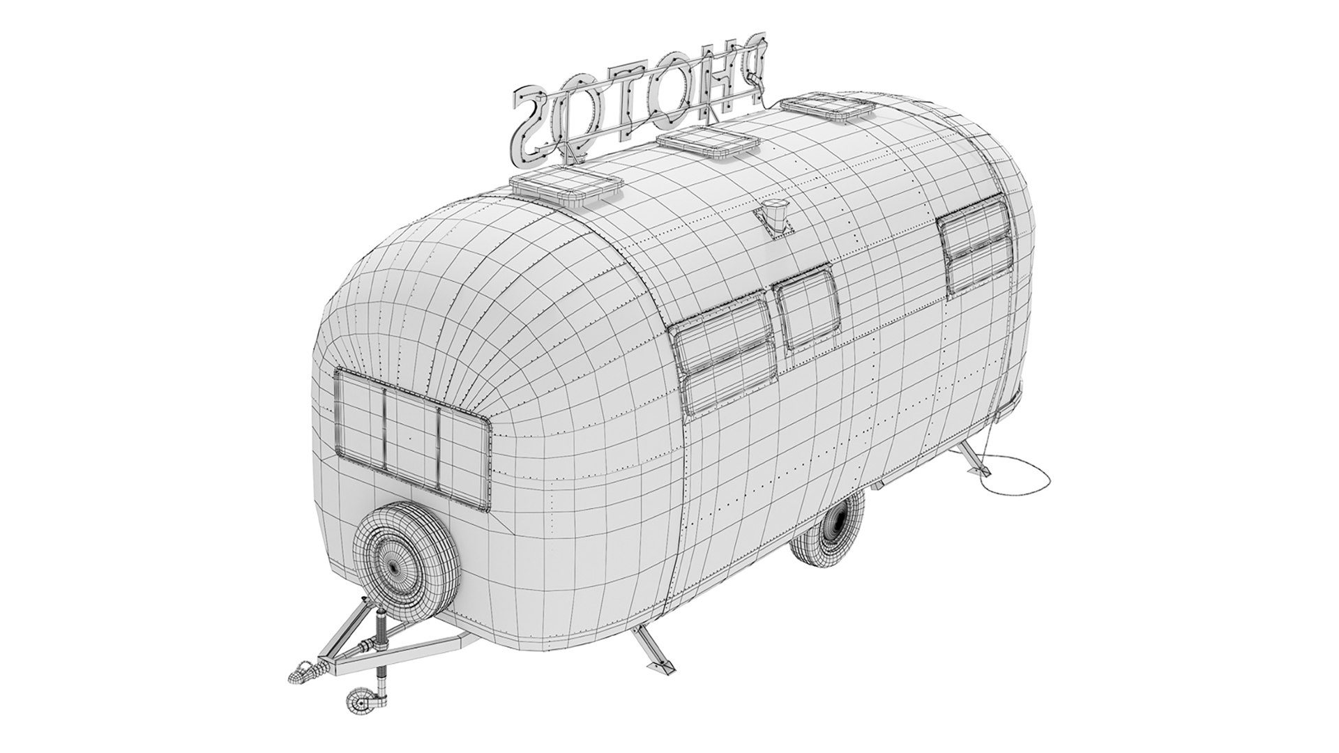 3D Retro photo studio Airstreamstudio - TurboSquid 1936901