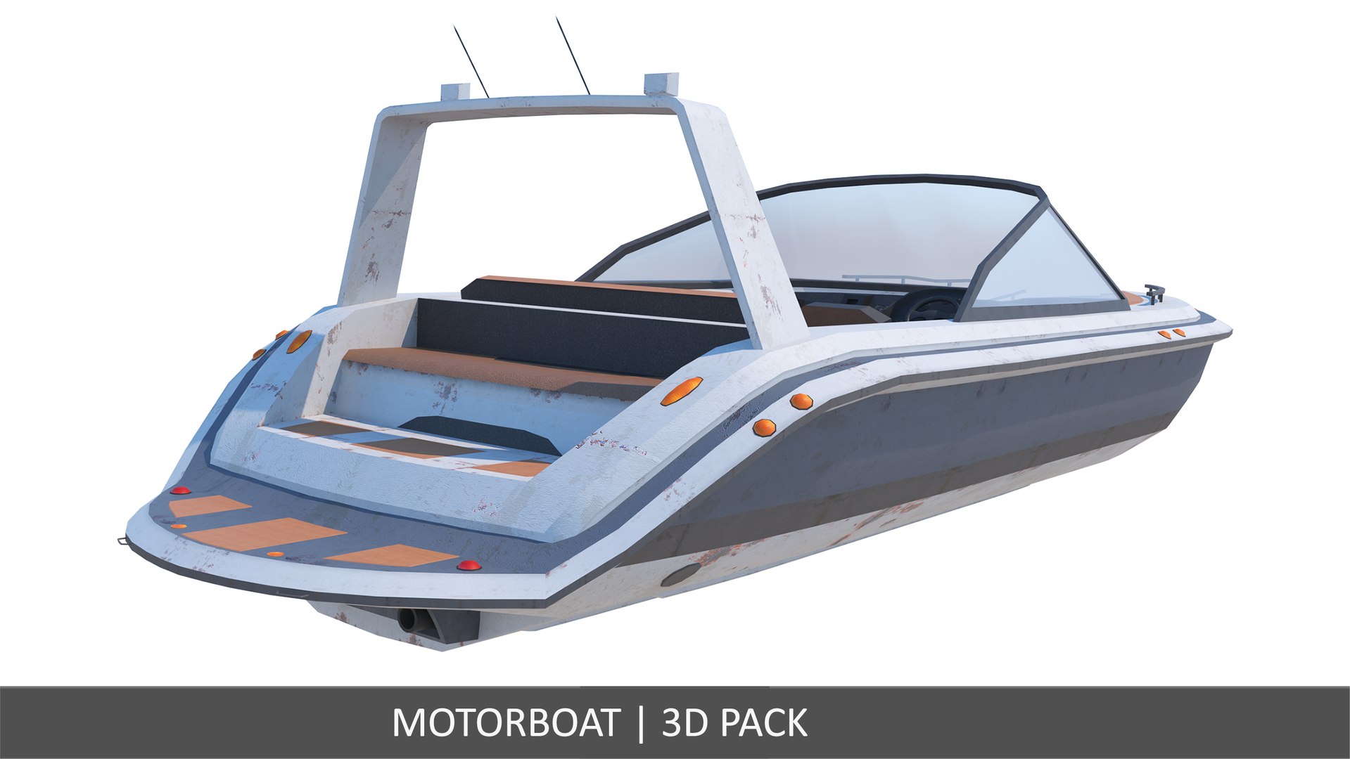 3D Motorboat - Speedboat - TurboSquid 2312129