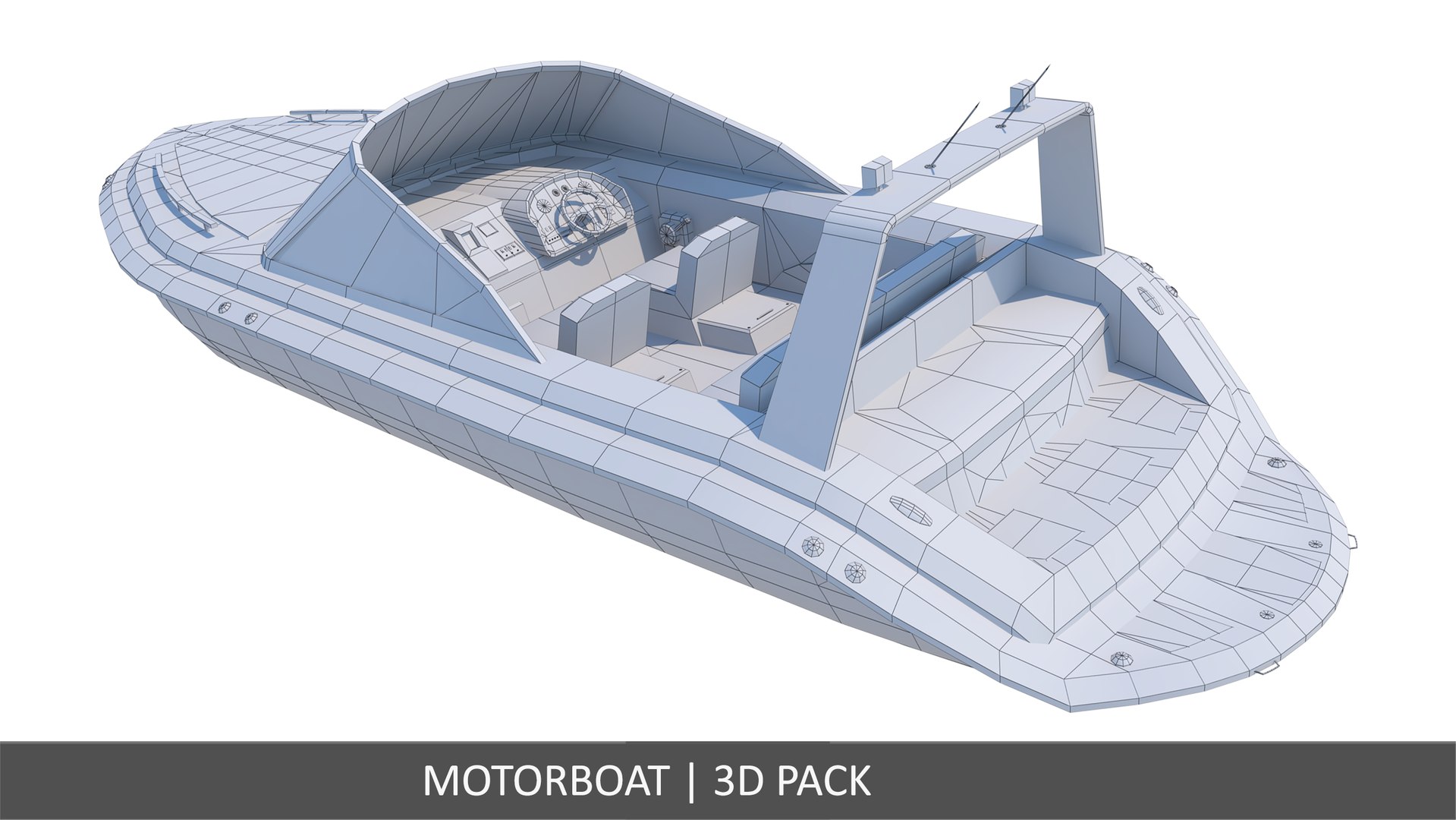3D Motorboat - Speedboat - TurboSquid 2312129