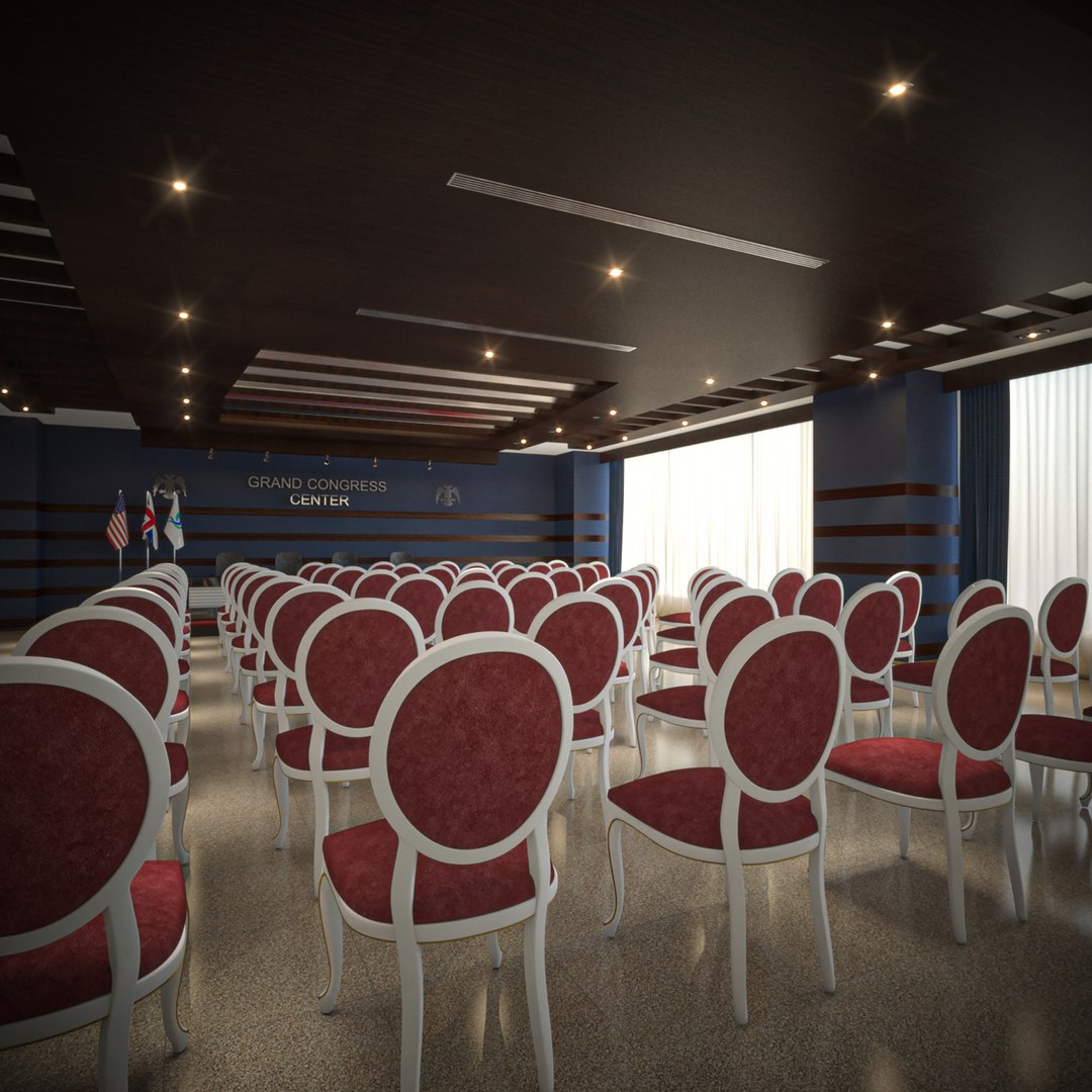Congress Briefing Room 3D Model - TurboSquid 1682282