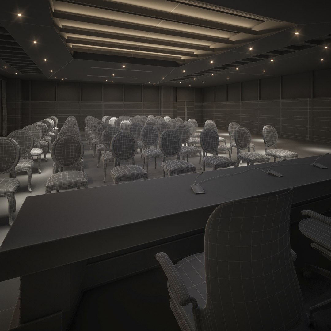 Congress Briefing Room 3D Model - TurboSquid 1682282