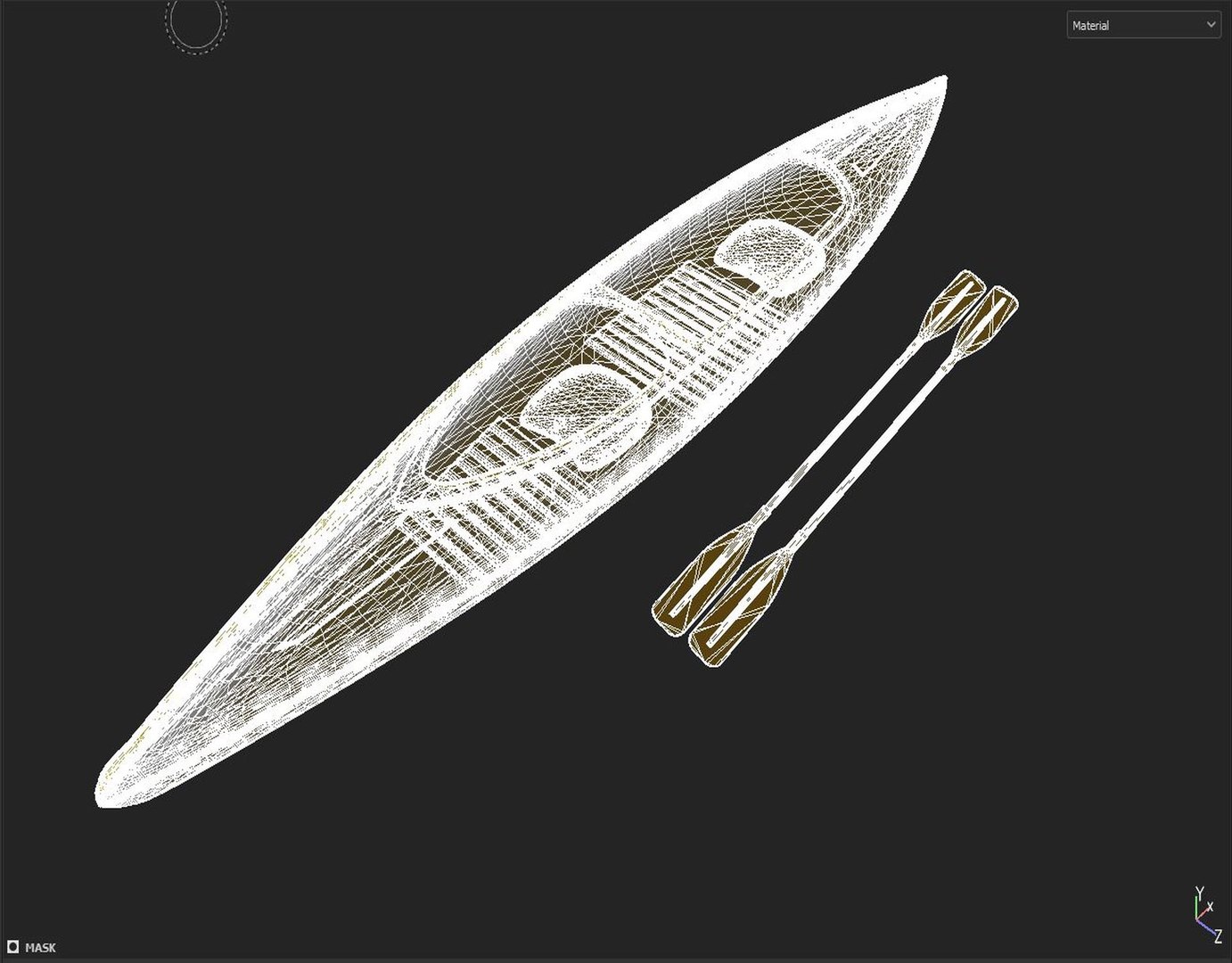 Canoe 3D Model - TurboSquid 2341883