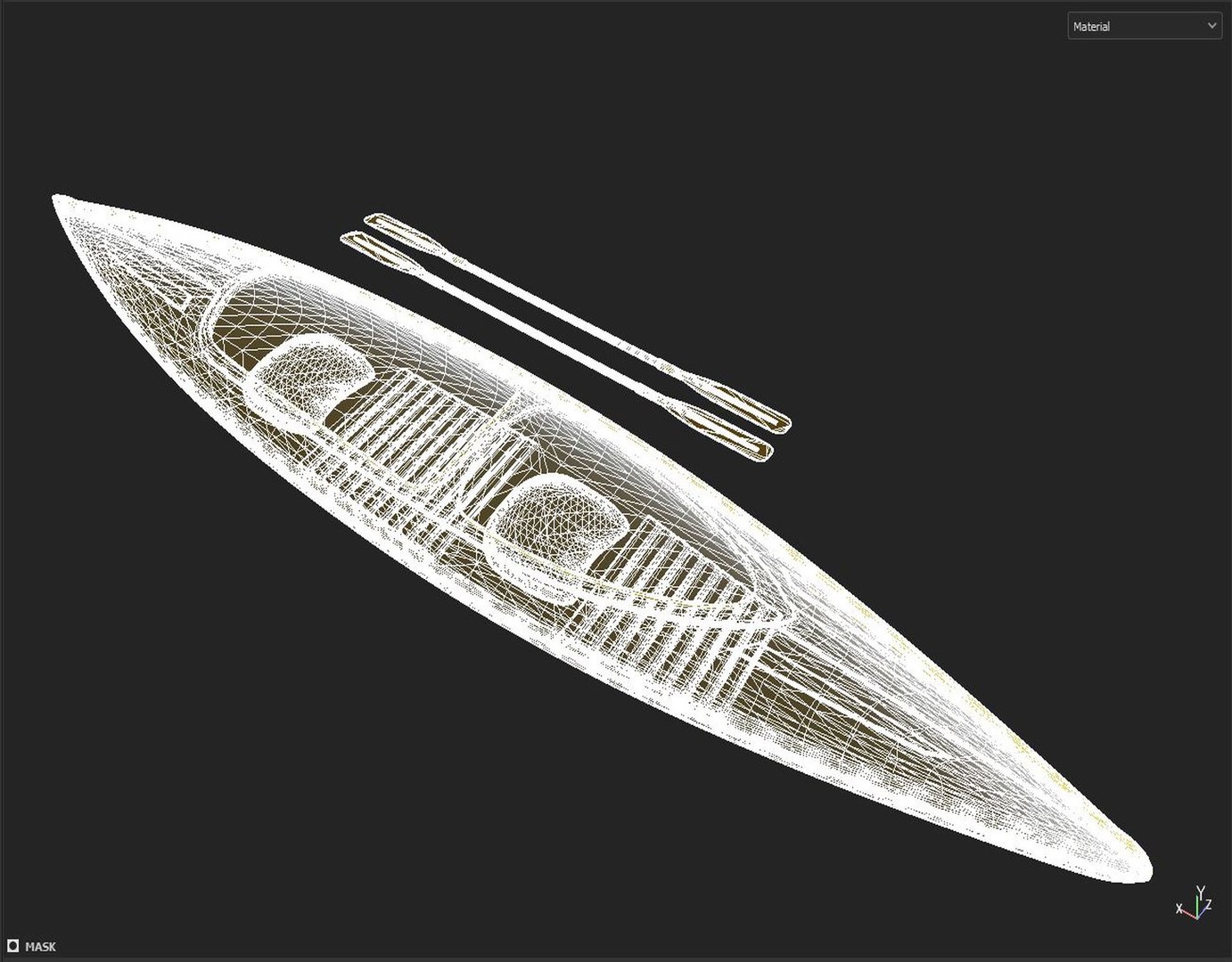 Canoe 3D Model - TurboSquid 2341883
