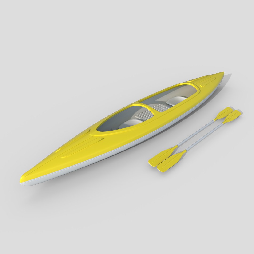 Canoe 3D Model - TurboSquid 2341883