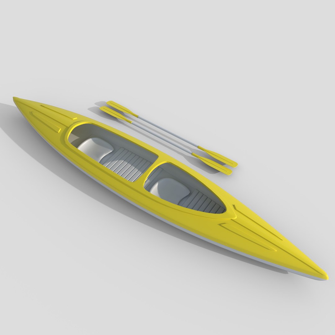 Canoe 3D Model - TurboSquid 2341883