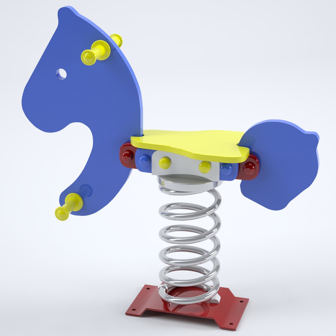 Swing Horse 3d Model