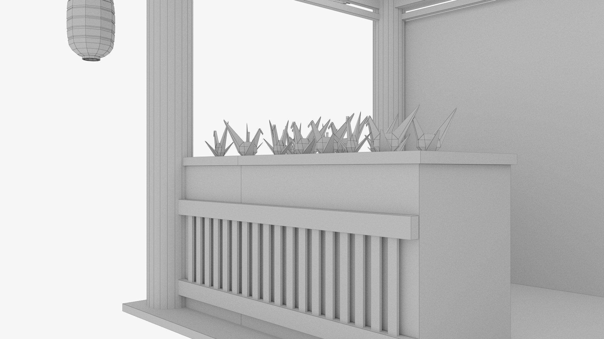 3D Japanese Traditional Tent Model - TurboSquid 2332236
