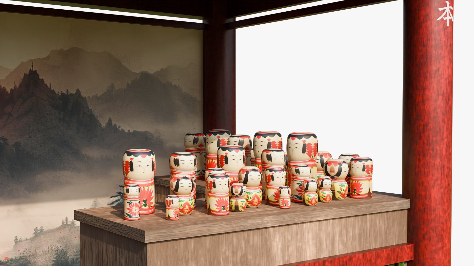 3D Japanese Traditional Tent Model - TurboSquid 2332236