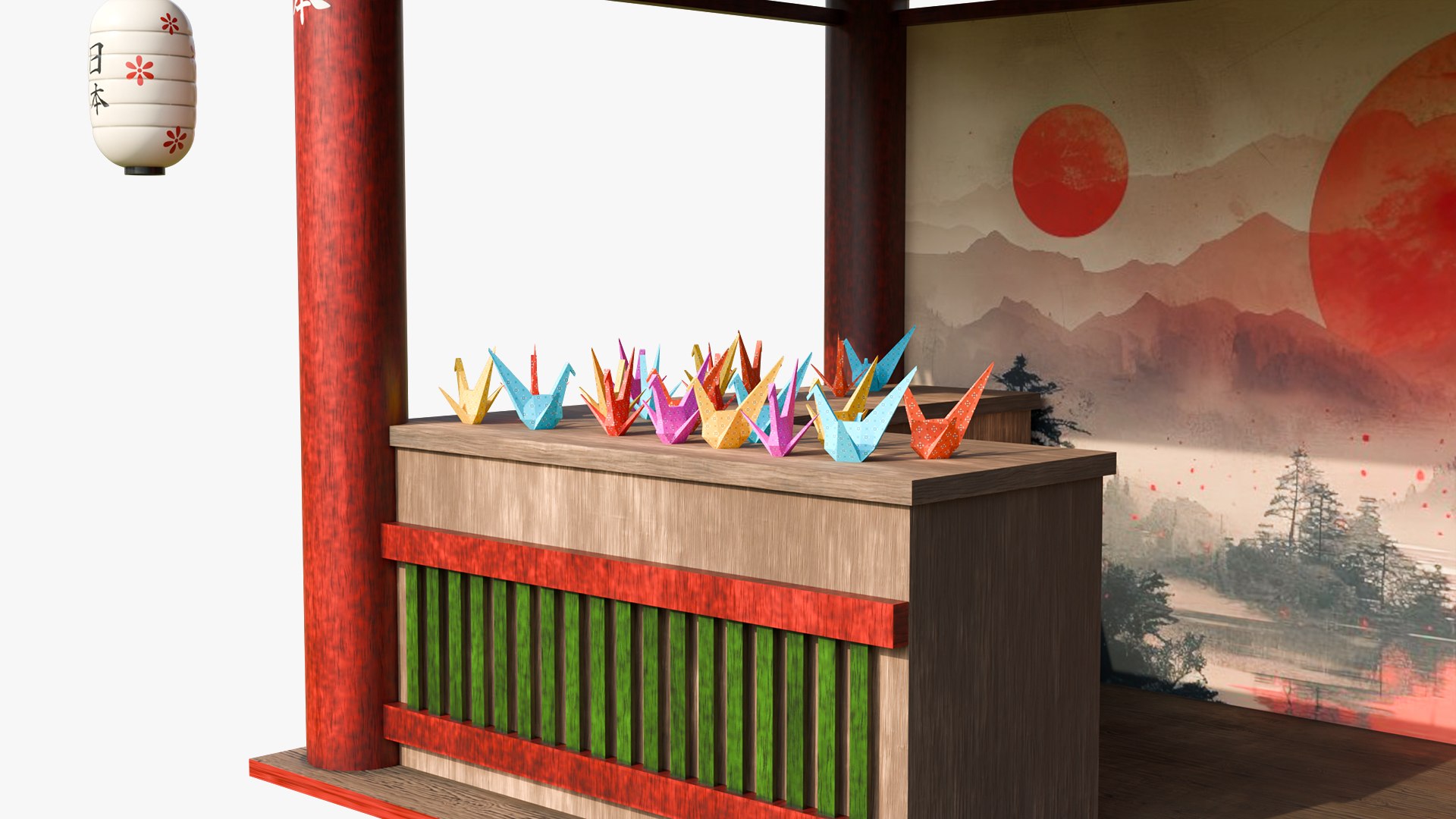 3D Japanese Traditional Tent Model - TurboSquid 2332236