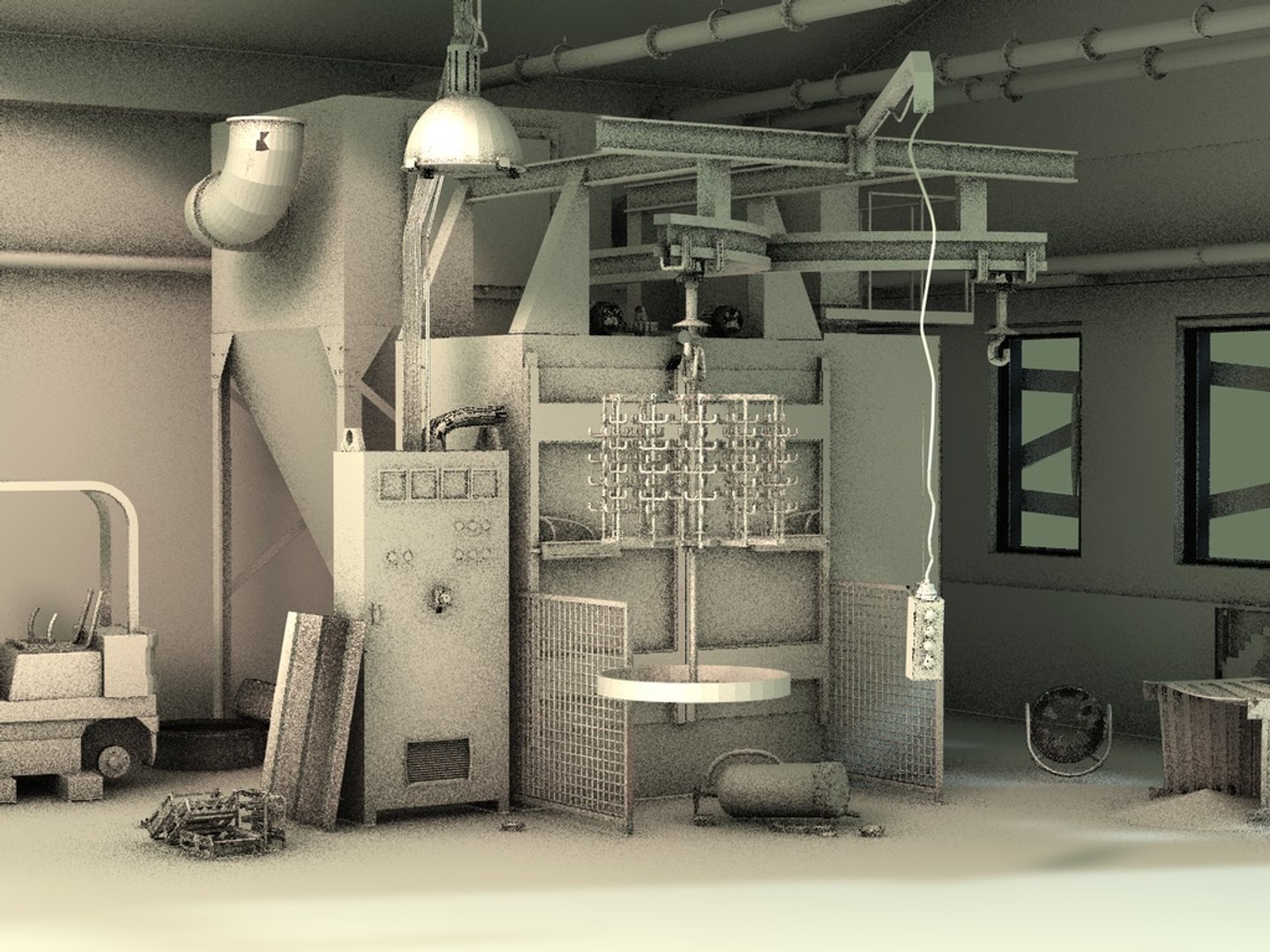 blast machine 3d model