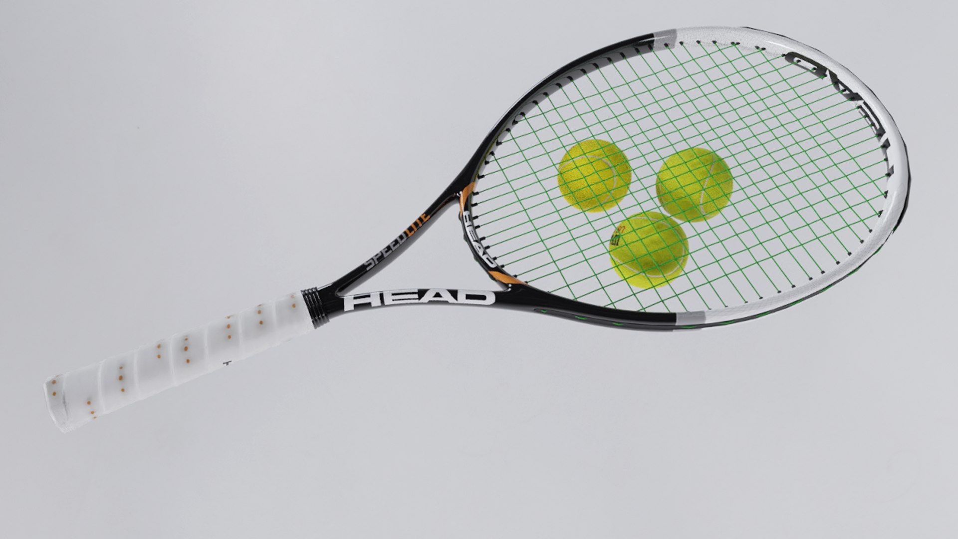3D Head Tennis Racket Model - TurboSquid 2153939