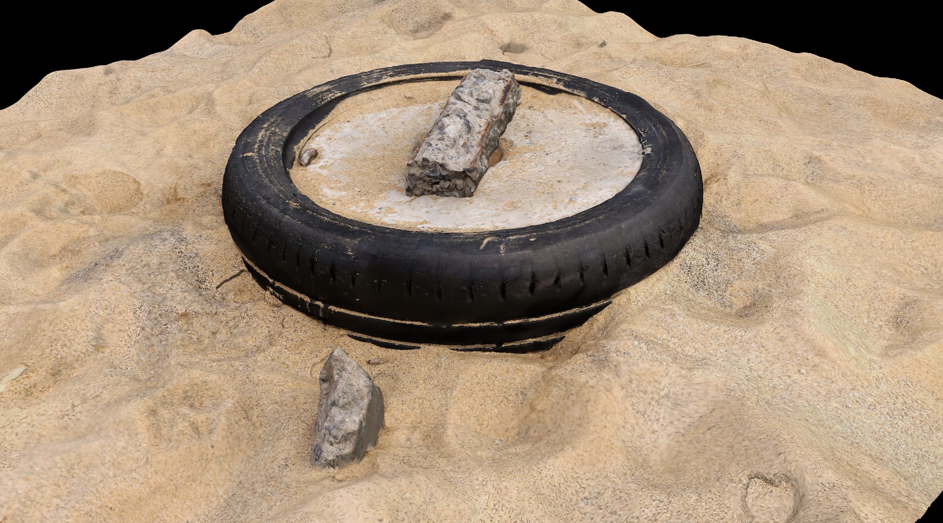 3D Ocean Beach Scan 033 - TurboSquid 2180571