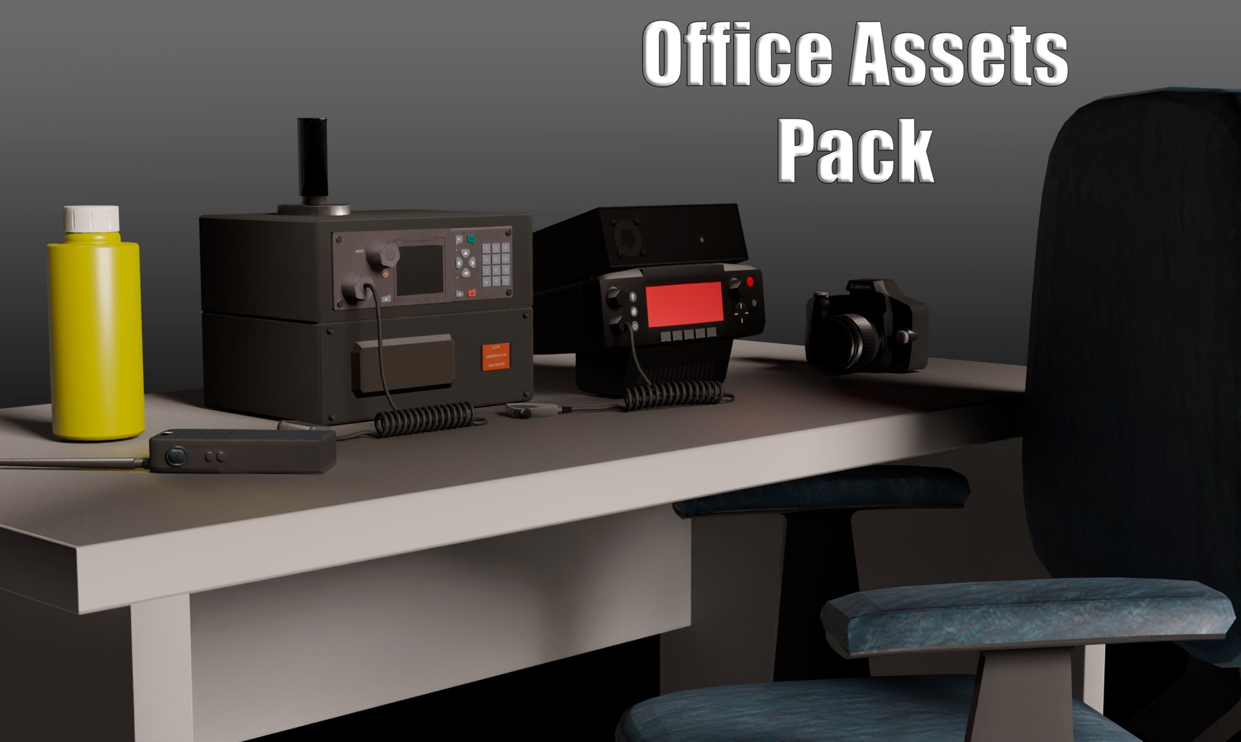Office Assets Pack Model - TurboSquid 2096144