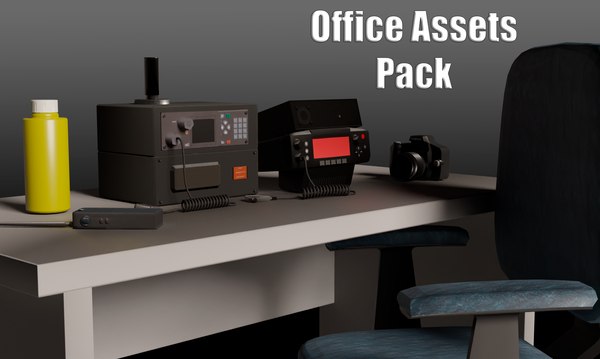 modelo 3d Office Assets Pack - TurboSquid 2096144